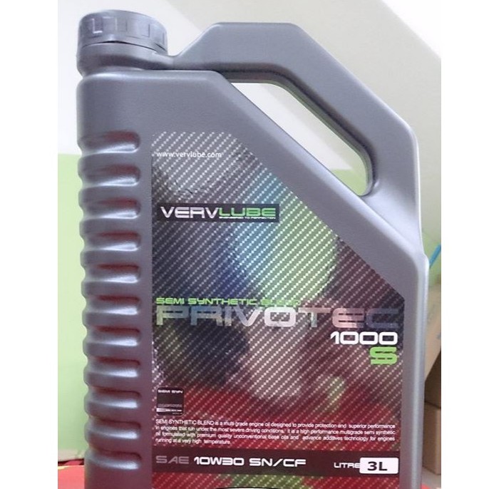 VERVX SEMI SYNTHETIC 1000S engine oil (3L) | Shopee Malaysia