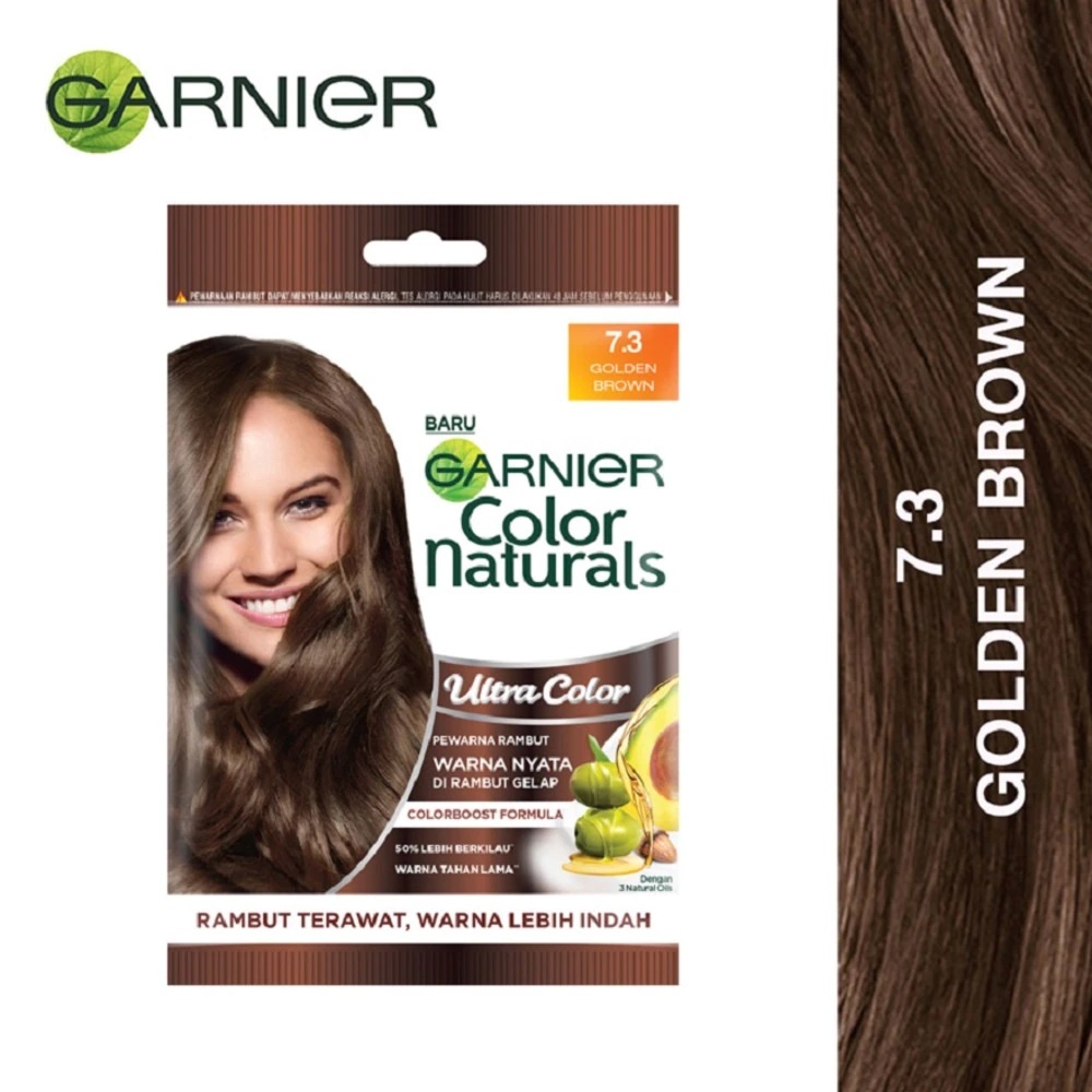 GARNIER HAIR COLOR Ultra Color Sachet 7.3 Golden Brown(W) | Shopee Malaysia
