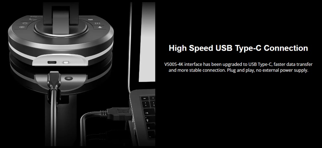 Joyusing V500S-4K Visualizer | Ultra Portable Document Camera | Object ...