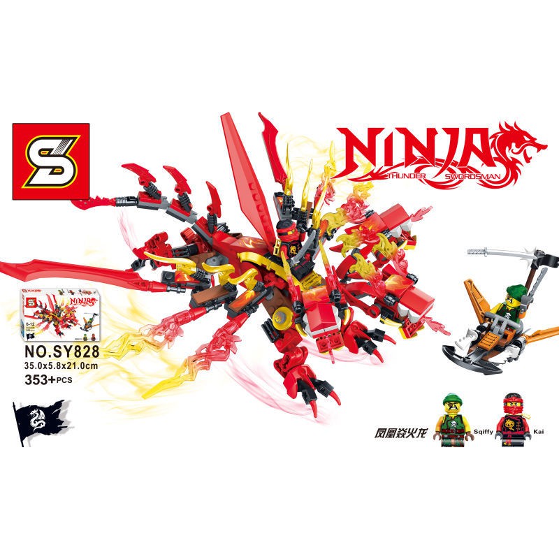 SY828 Ninjago Phoenix Fire Dragon (353pcs) | Shopee Malaysia