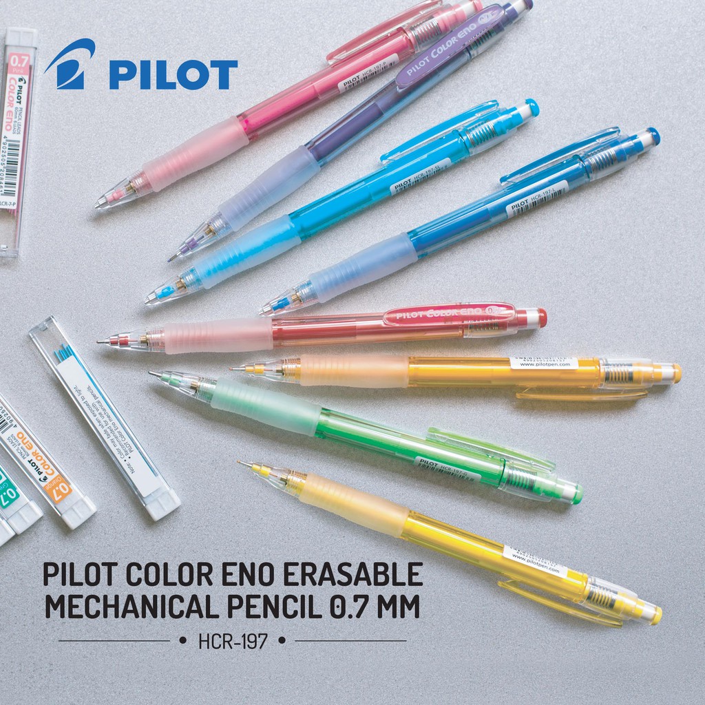 Pilot Color Eno Erasable Mechanical Pencil - 0.7 mm | Shopee Malaysia