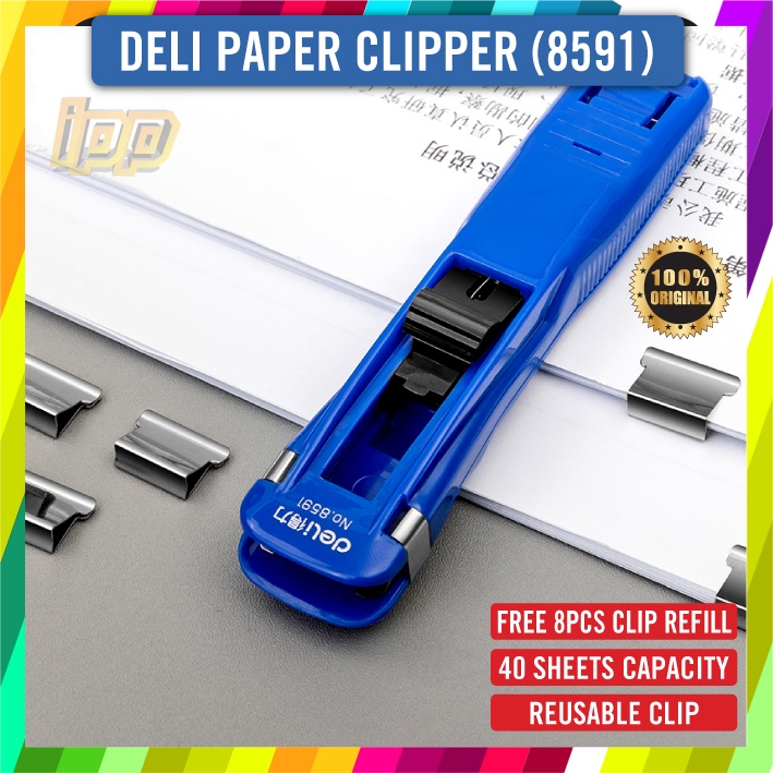 Deli Paper Clipper 40 Sheet Capacity (8591) | Shopee Malaysia