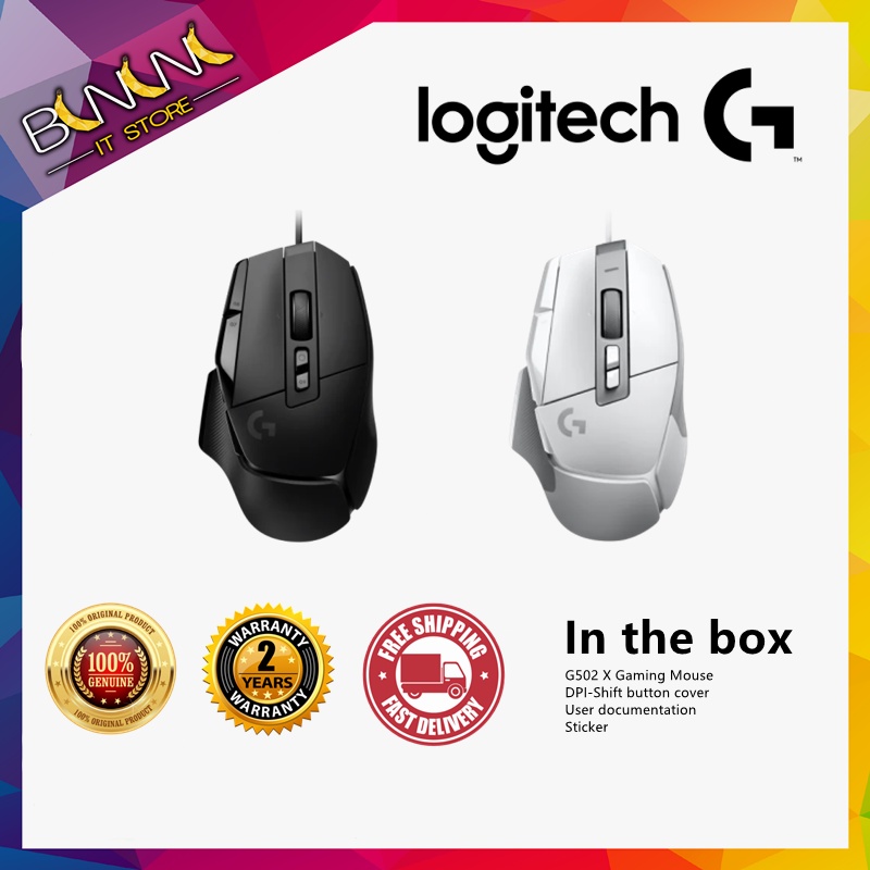 Logitech G502 X LIGHTFORCE hybrid optical-mechanical switches and HERO ...