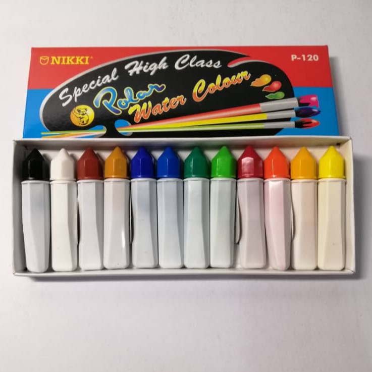 NIKKI WATER COLOUR P120(12COLOURS)(5CC) | Shopee Malaysia