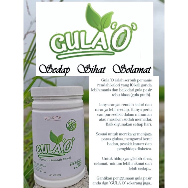 Gula O Bio rich (byCikD) | Shopee Malaysia