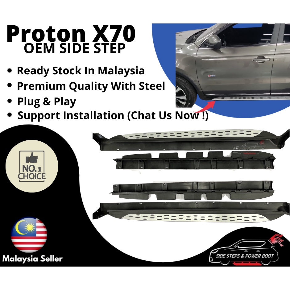 Proton x70 OEM AMG Style Running Board Side Step Ready Stock Plug ...