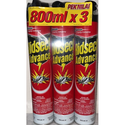 RIDSECT AEROSOL ADVANCE 3X 800ML | Shopee Malaysia