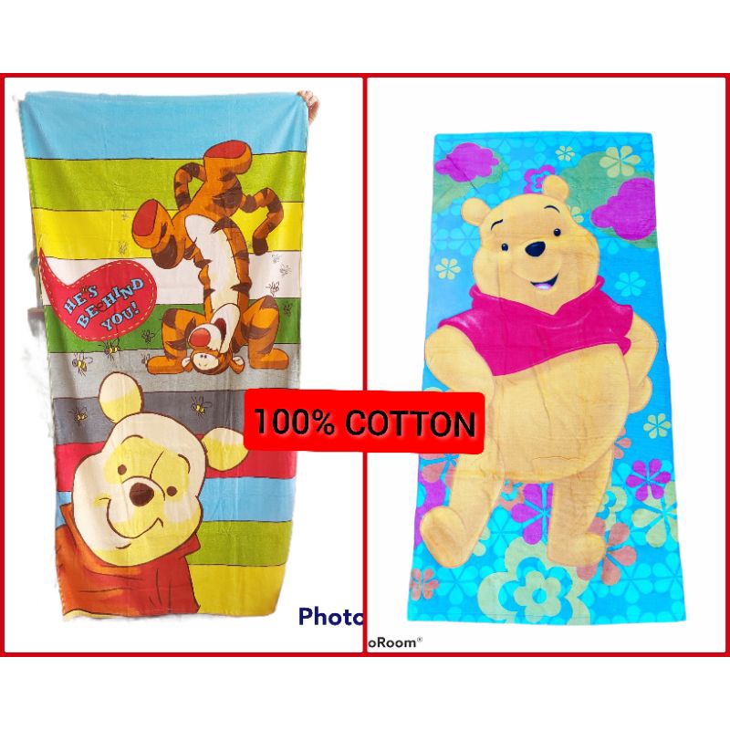 Bath Towel Cartoon 100% Cotton Tuala Kartun POOH LION KING NEMO kid ...