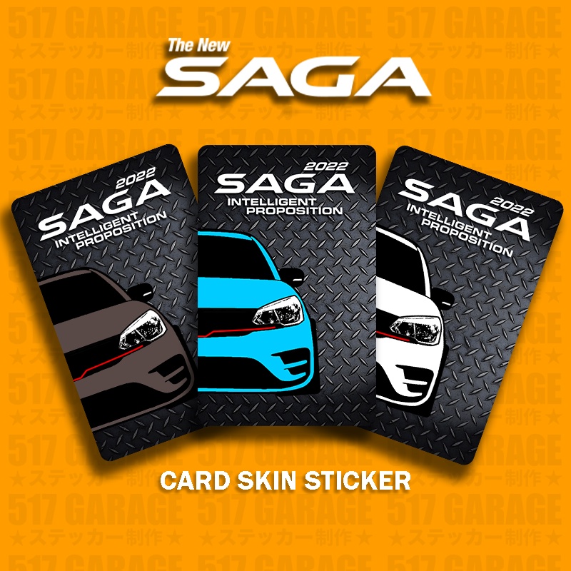 PROTON SAGA 2022 - T*G STICKER - CARD STICKER - BANK CARD STICKER ...