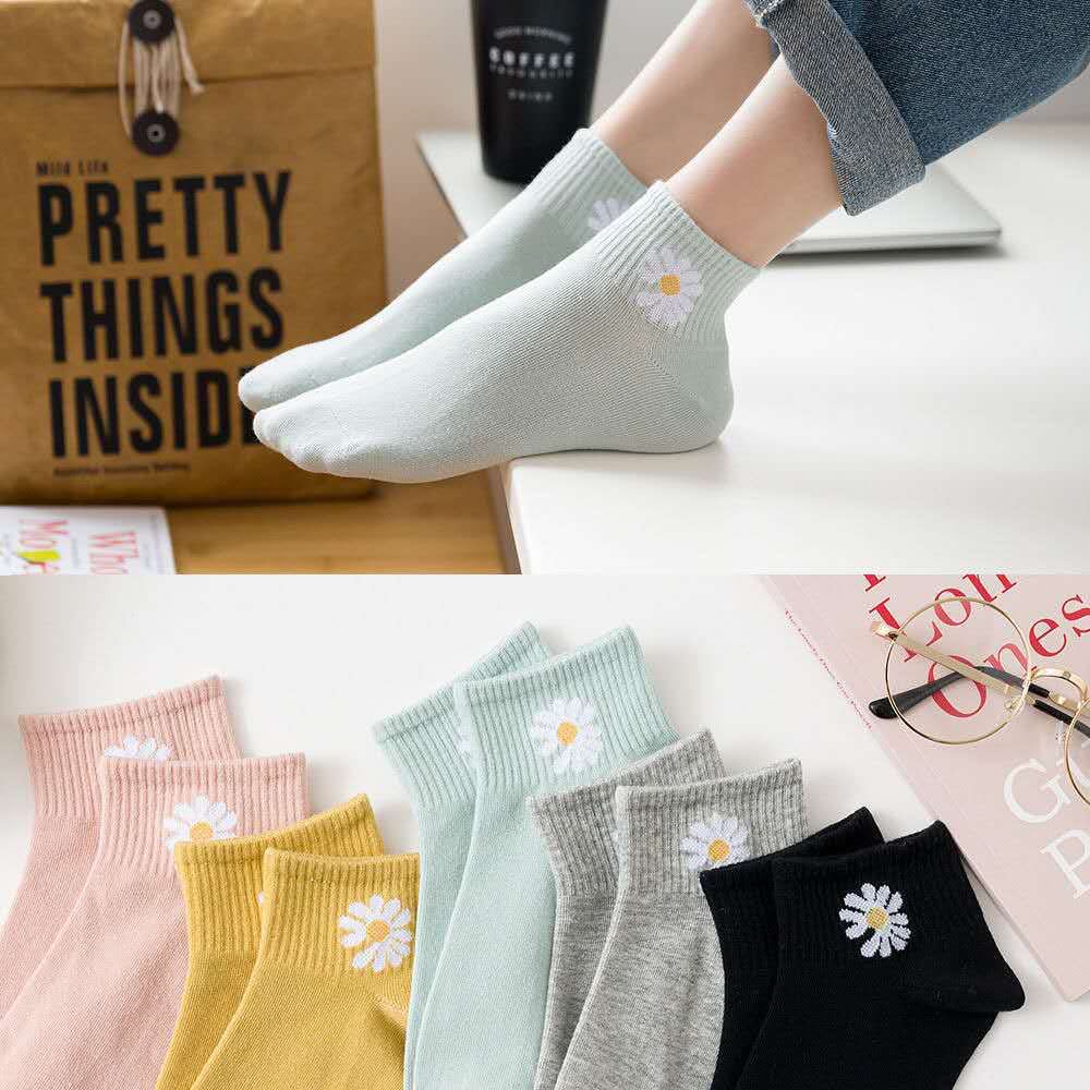 READY STOCK] GD Daisy Flower Spring Summer Peaceminusone Socks PEACE ...