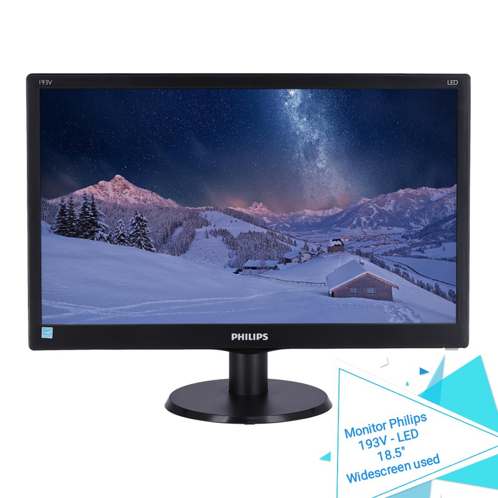 Monitor Philips 193V - LED 18.5" Widescreen Resolution 1400 -1050 VGA ...