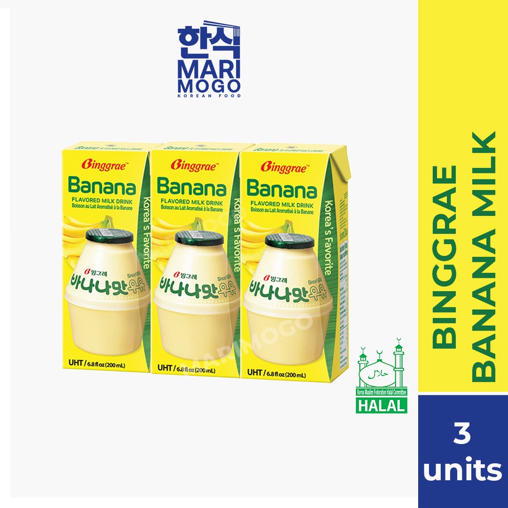 [HALAL KMF] Binggrae Banana Flavoured Milk Drink : Muslim Friendly ...