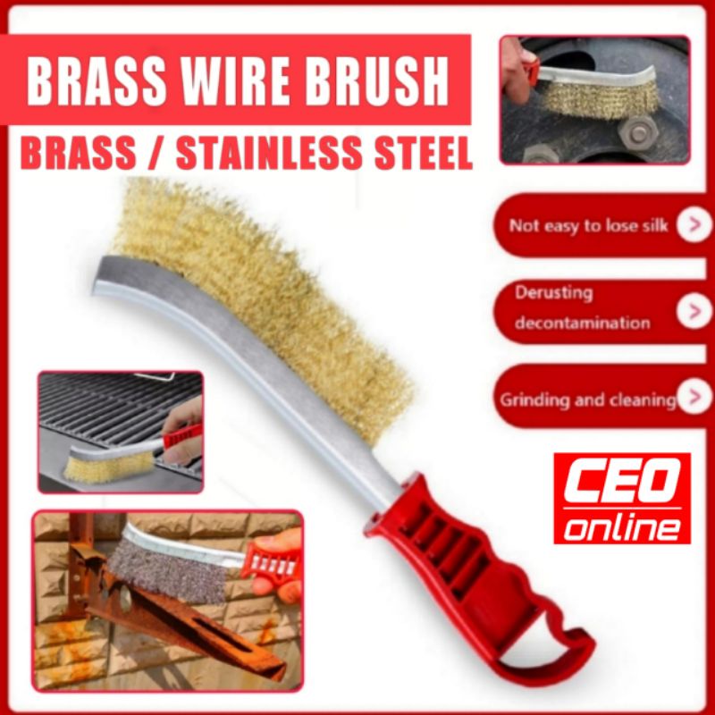 CEO 🇲🇾 Brass Wire Brush Berus Besi Berus Tembaga Brass / Stainless ...