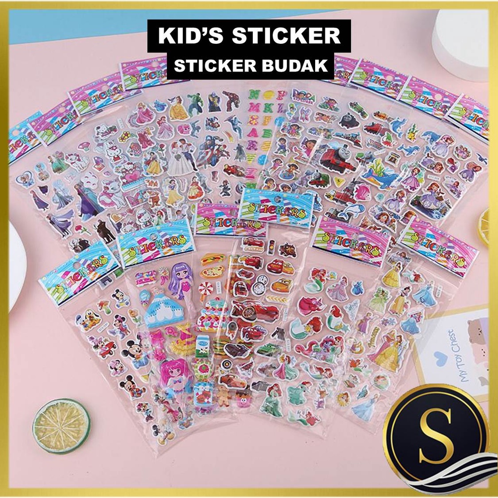 Kids Sticker Cartoon Sticker Cute Beautiful Sticker Kids Toys ...