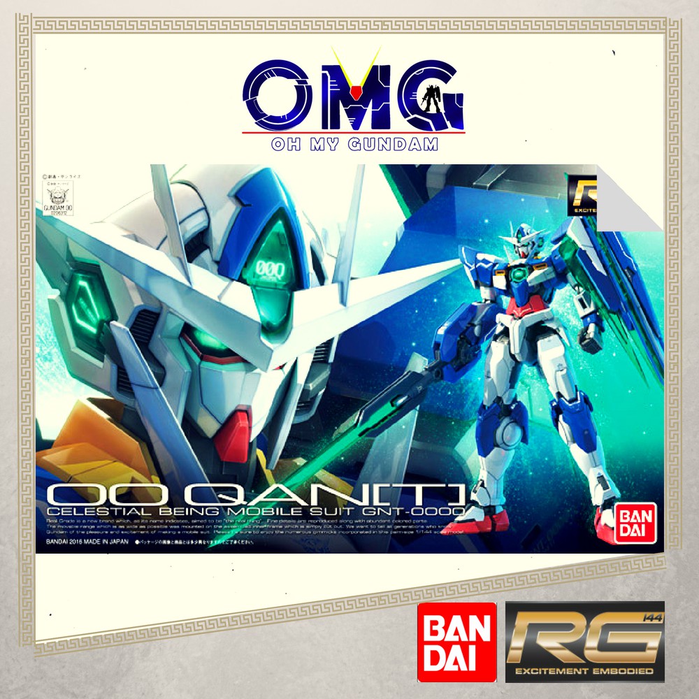 Bandai Gundam RG 00 Qant 00q 61604 06312 1/144 1 144 Real Grade 00Q OOQ ...