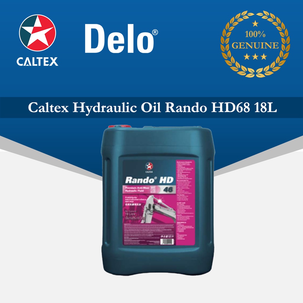 Caltex Industrial Hydraulic Oil Rando HD68 (18L) | Shopee Malaysia