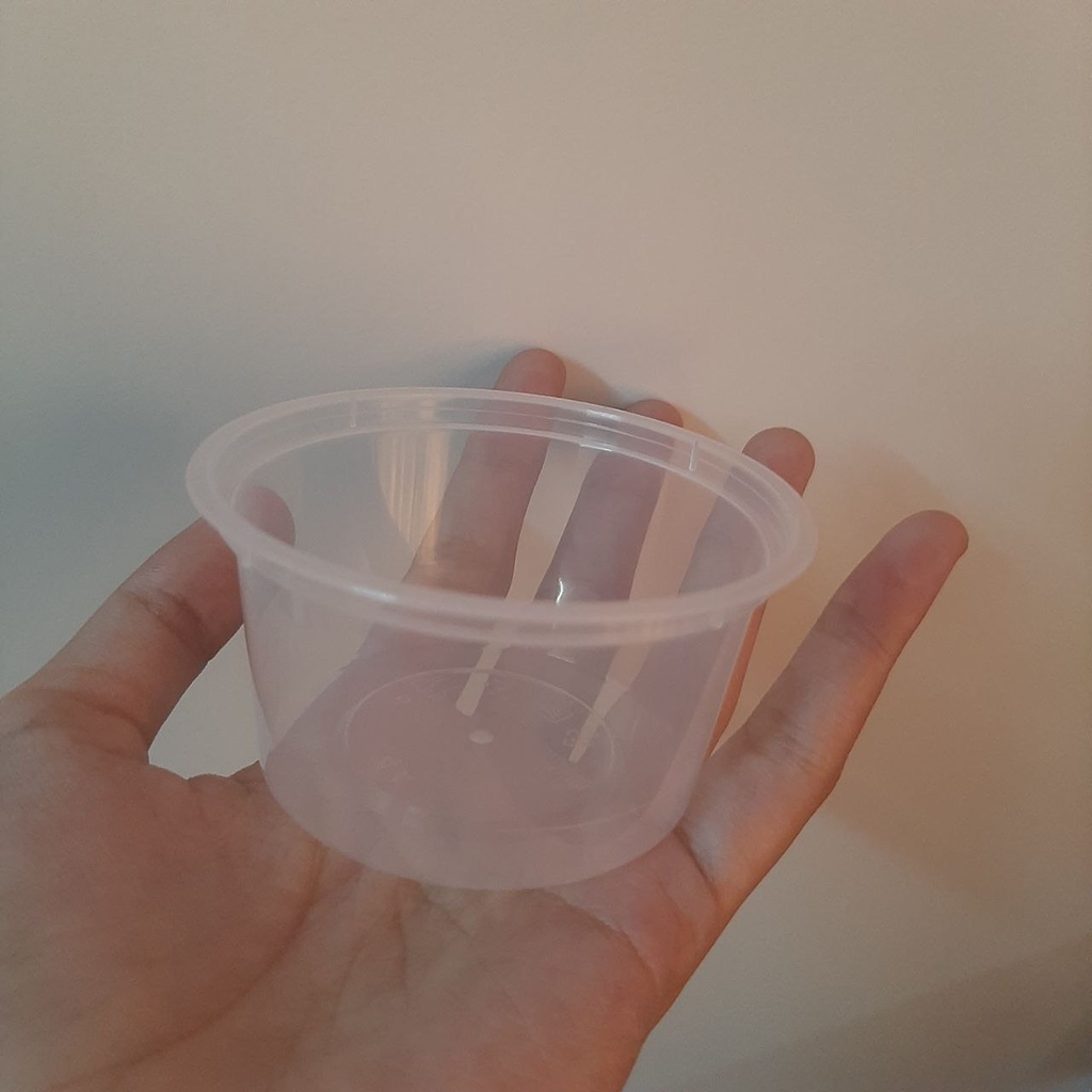 Small Round Disposable Plastic Food Container 50pcs | Shopee Malaysia