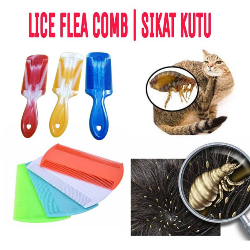 SIKAT / SISIR KUTU KEPALA, KUTU HAIWAN DAN KELEMUMUR ( LICE FLEA COMB ...