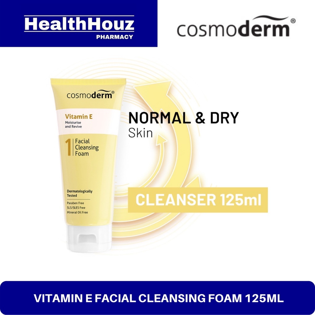 COSMODERM Vitamin E Facial Cleansing Foam 125ml | Shopee Malaysia