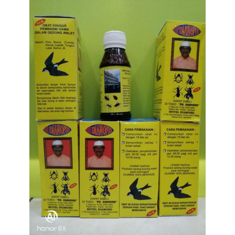 DIAMOND, OBAT KHUSUS PEMBASMI HAMA DALAM GEDUNG WALET, RACUN SERANGGA ...