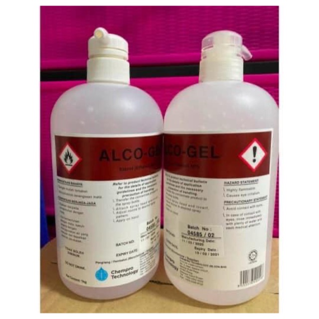 Hand sanitizer (alco gel) 1 LITER | Shopee Malaysia