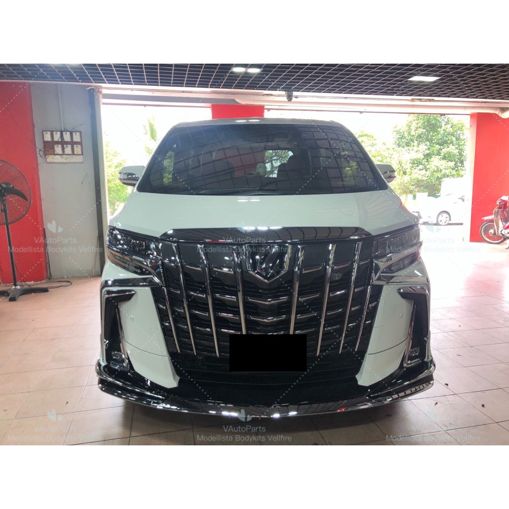 Toyota Alphard Aero AGH30 2018-2022 Modellista Bodykits Front Lips Side ...
