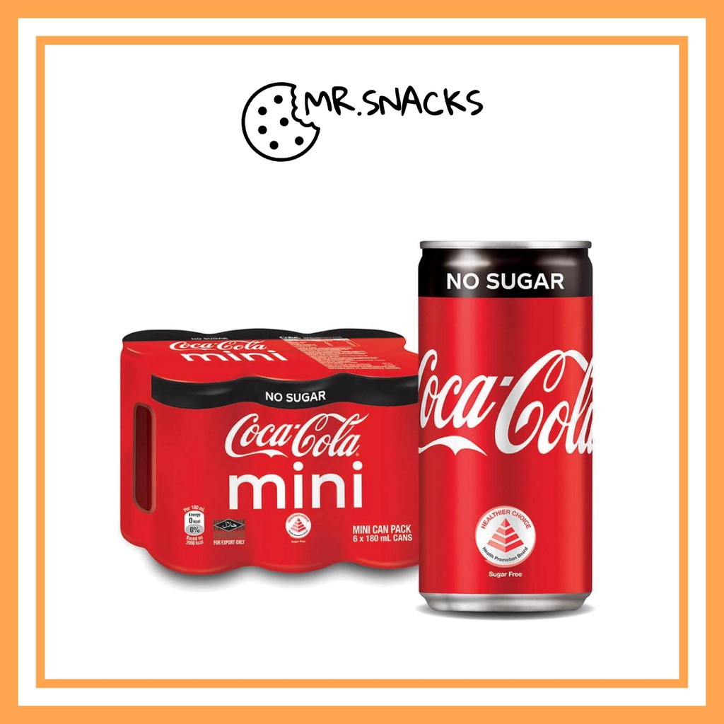 Coca cola mini no sugar 6x180ml | BeeCost