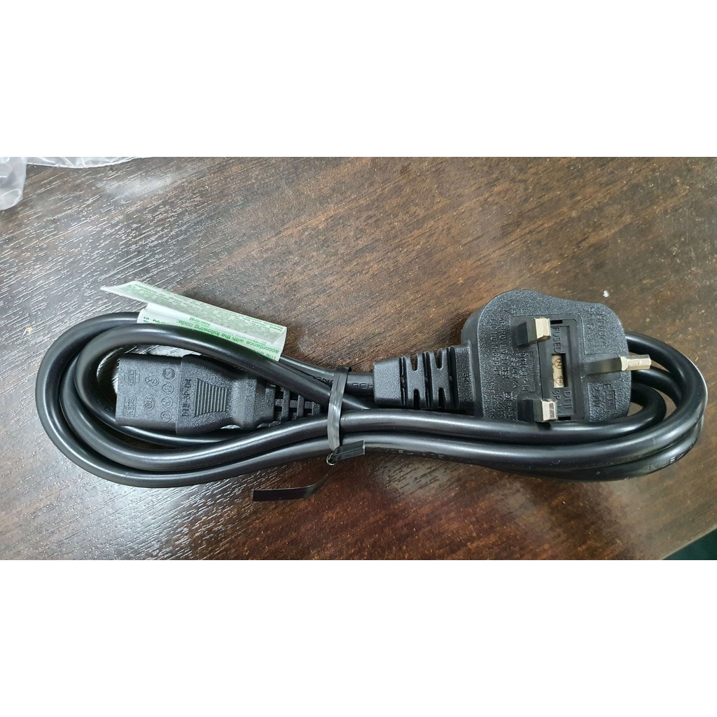 3 PIN UK Plug 13A Fuse Desktop PC LCD Monitor Laptop Printer Power ...