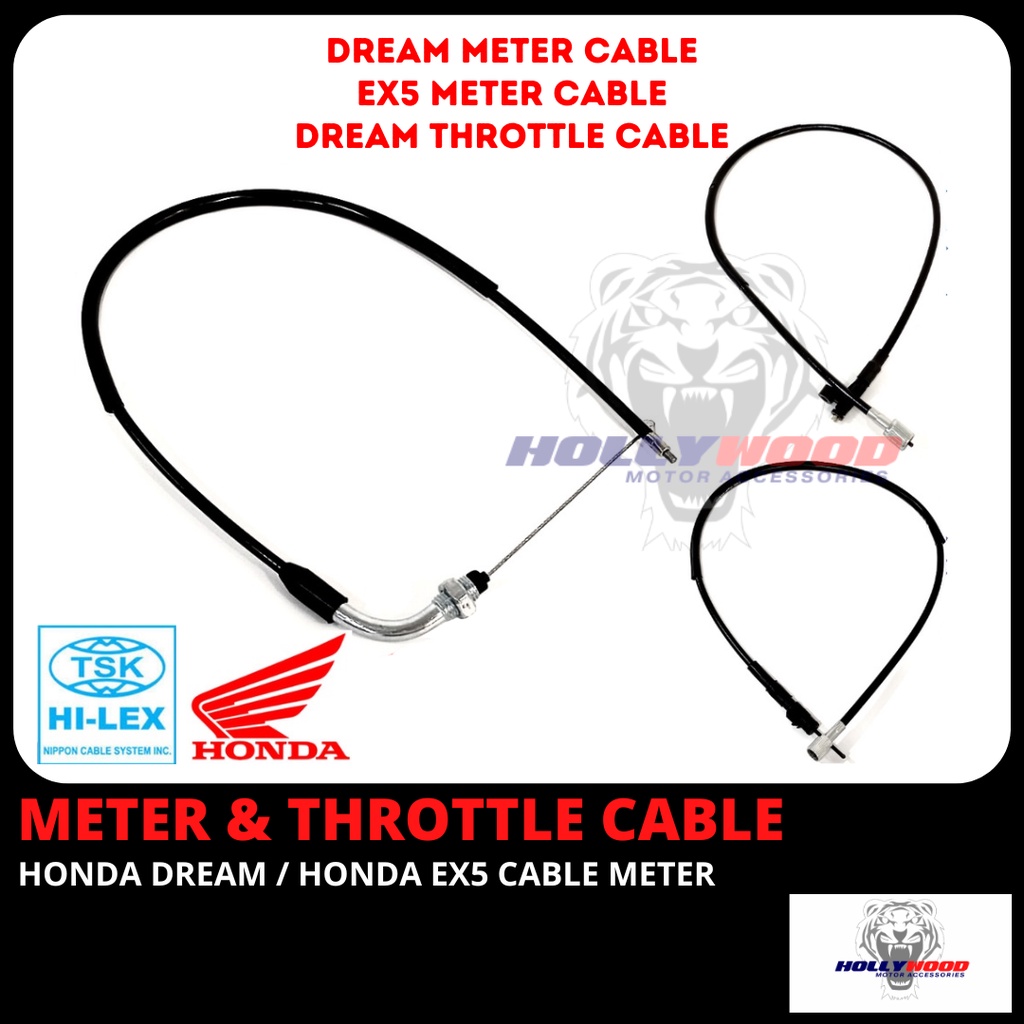 HONDA EX5 METER CABLE THROTTLE CABLE / HONDA EX5 DREAM METER CABLE ...