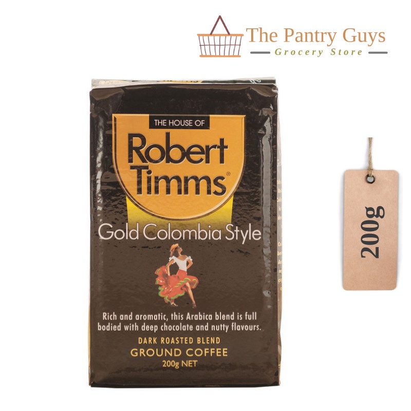 The House of Robert Timms Gold Colombia Ground Coffee (200g) | Shopee ...