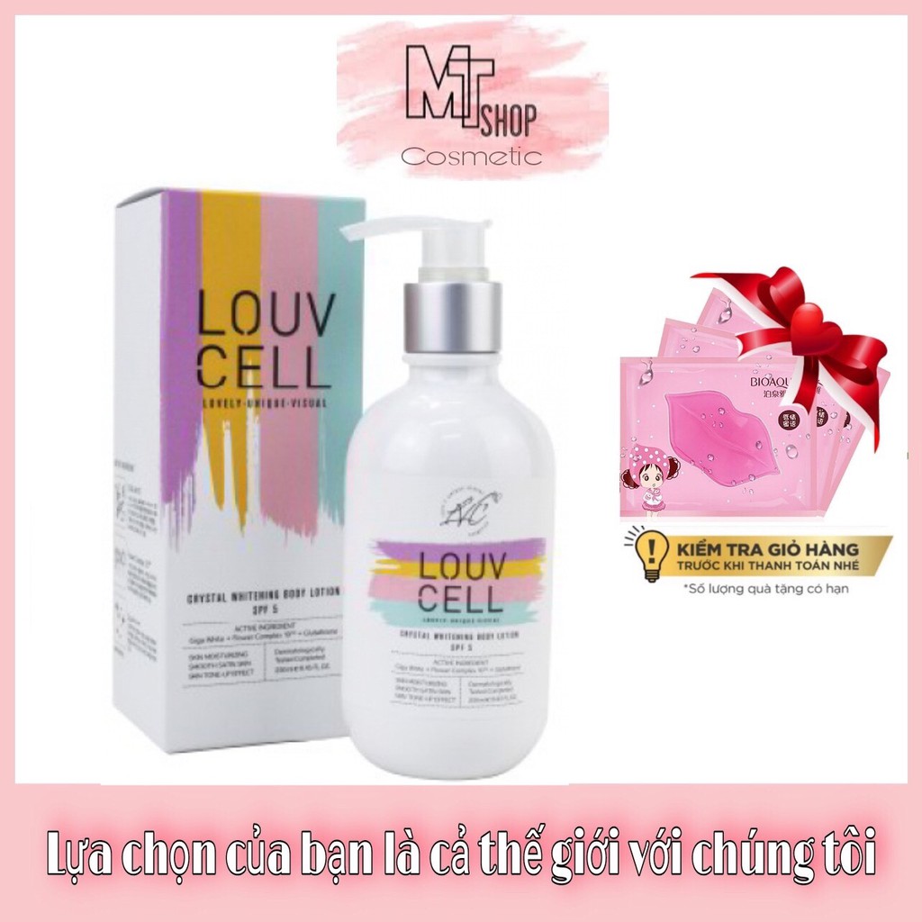 LOUV CELL Crystal Whitening Body Lotion SPF5 250ml | Shopee Malaysia