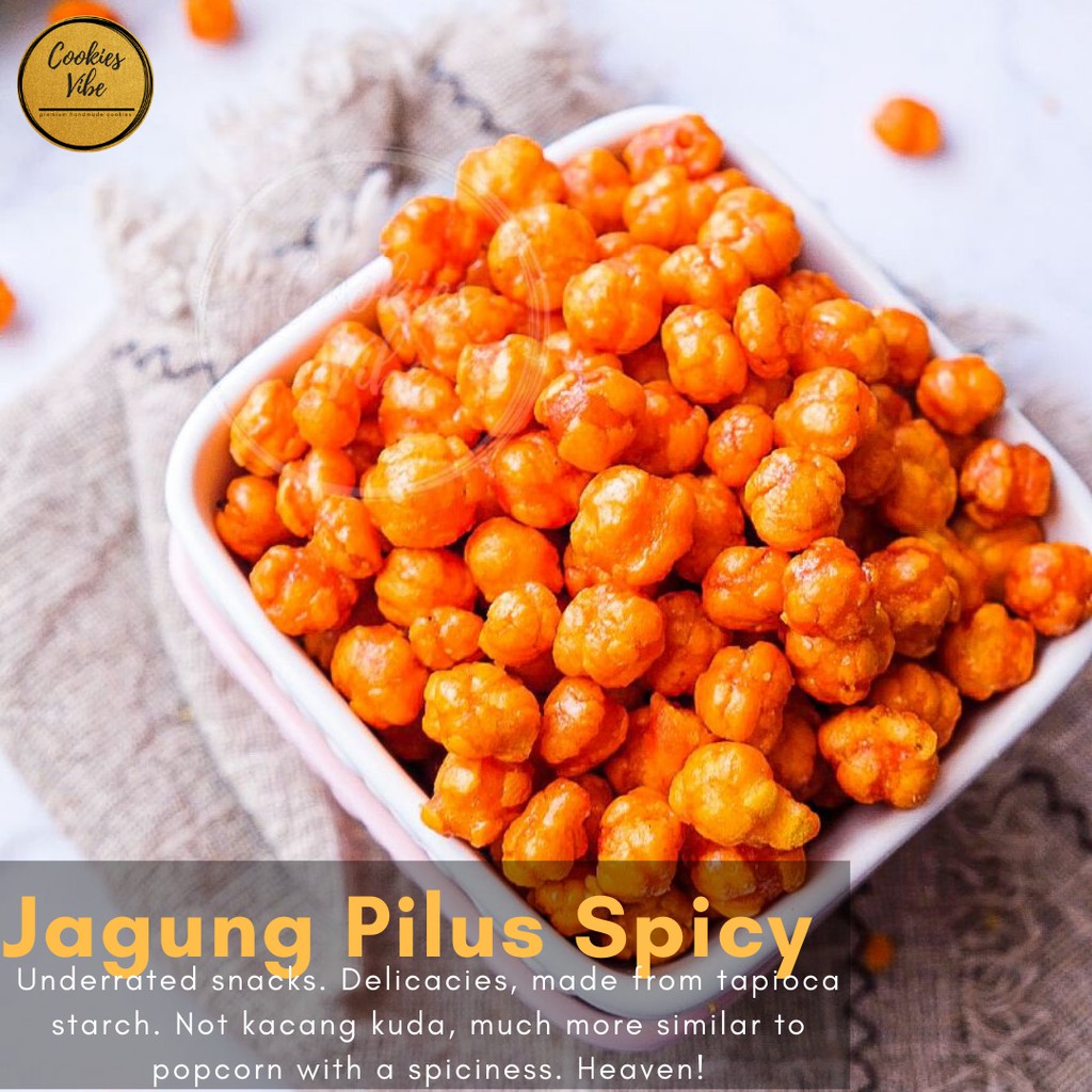 Jagung Pilus Spicy| Kerepek Ranggup Lazat|Snack Disaluti Cili Pedas ...