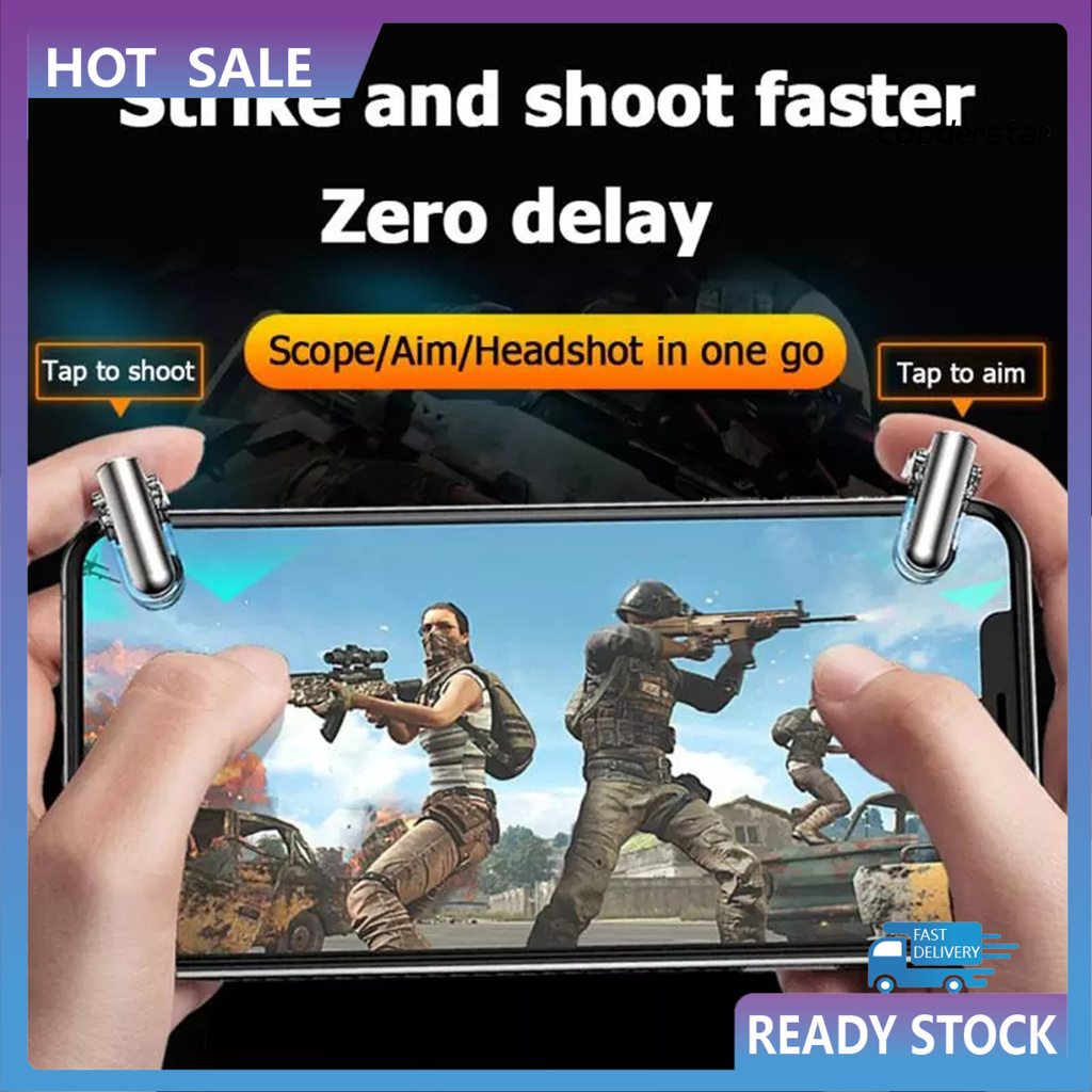 cooderstar 2Pcs GT01 Trigger Buttons Mini Multifunctional Metal Game ...