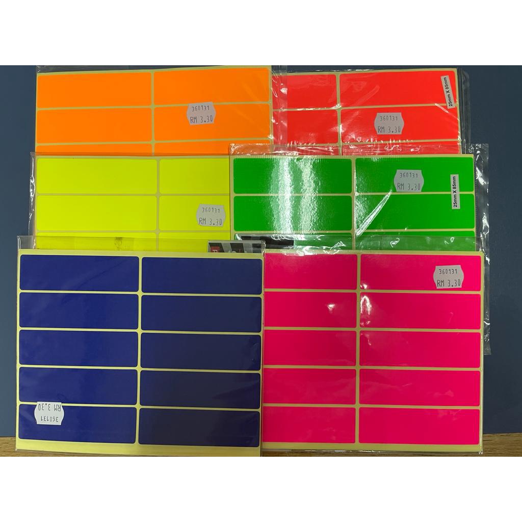 Sticker Label (25x85mm) | Shopee Malaysia