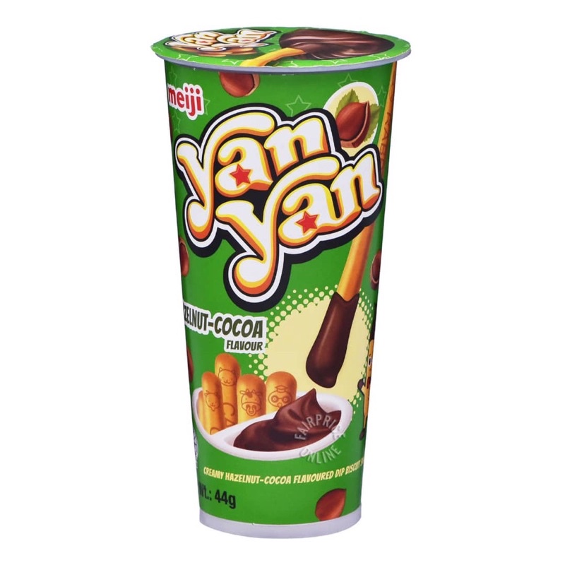 Meiji Yan Yan Hazelnut Cocoa Cream With Biscuits 44g | Shopee Malaysia
