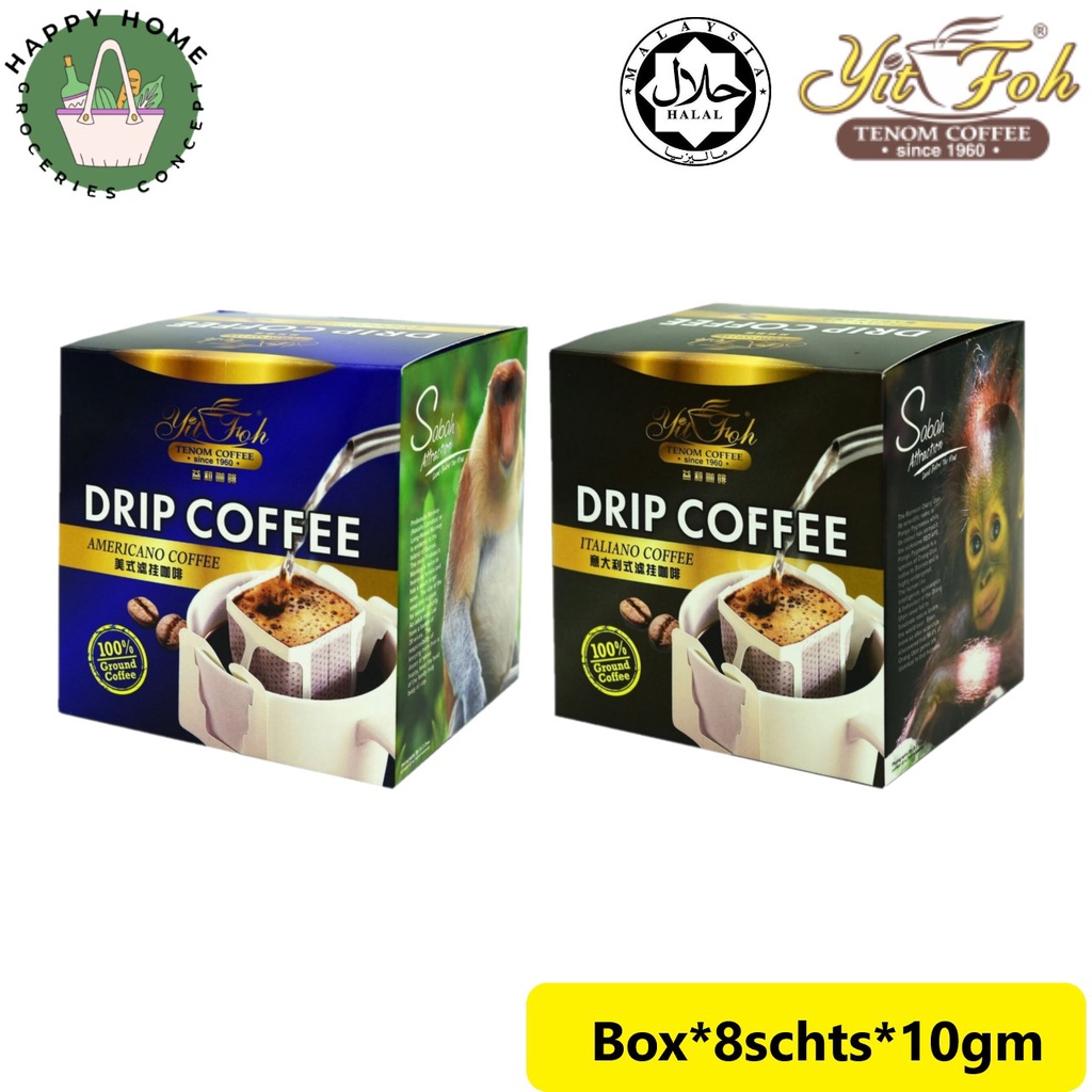 Yit Foh Tenom Coffee Drip Coffee Amaricano / Italiano Drip Coffee (Box ...