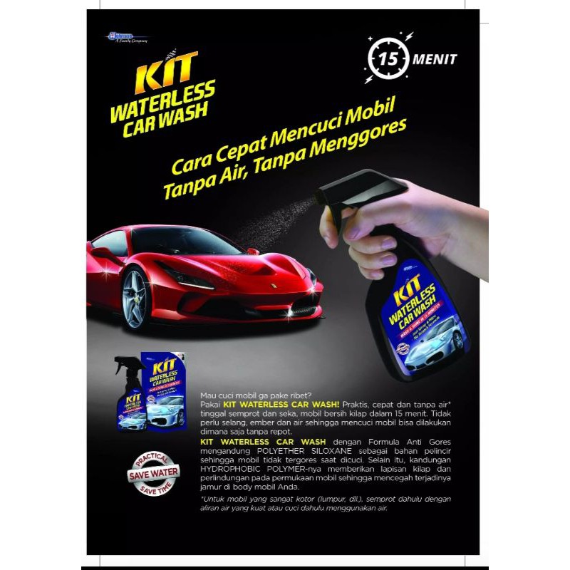 Waterless pump 500 ml / wash kit without water | kit waterless pump 500 ...