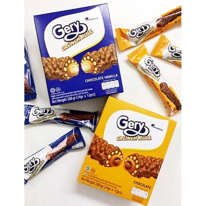 Gery Crunch Roll - Caramel Chocolate / Chocolate Vanilla - [24G x 12pcs ...