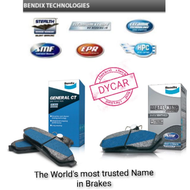Nissan sentra n16 front disc brake pads bendix metal king / general ct ...