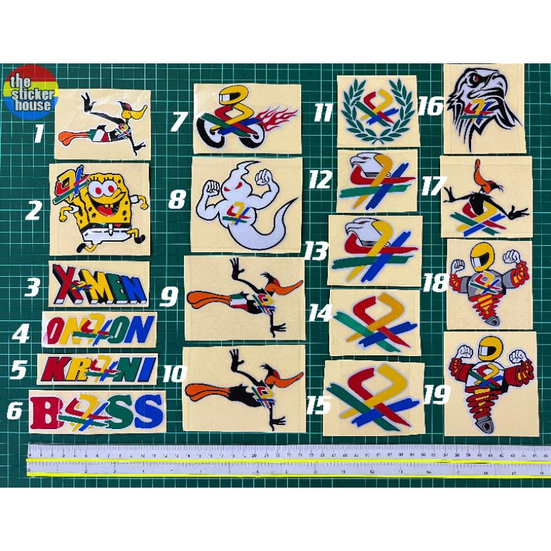 PANGKAH BENETTON DESIGNS(BURUNG ITALY/SPONGEBOB/XMEN/ONXON/KRONI/BOSS ...