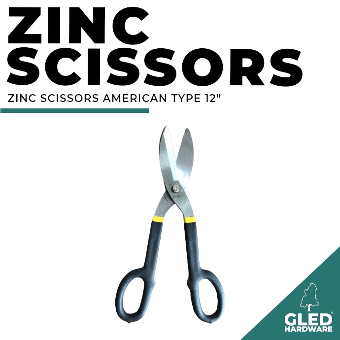 ZINC SCISSORS AMERICAN TYPE 12" | GUNTING ZINK | Shopee Malaysia