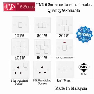 UMS 6 series Switch and Socket | Shopee Malaysia