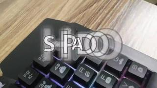 Shipadoo F6 Wired Single Handed RGB Backlight Gaming Keyboard 39 ...