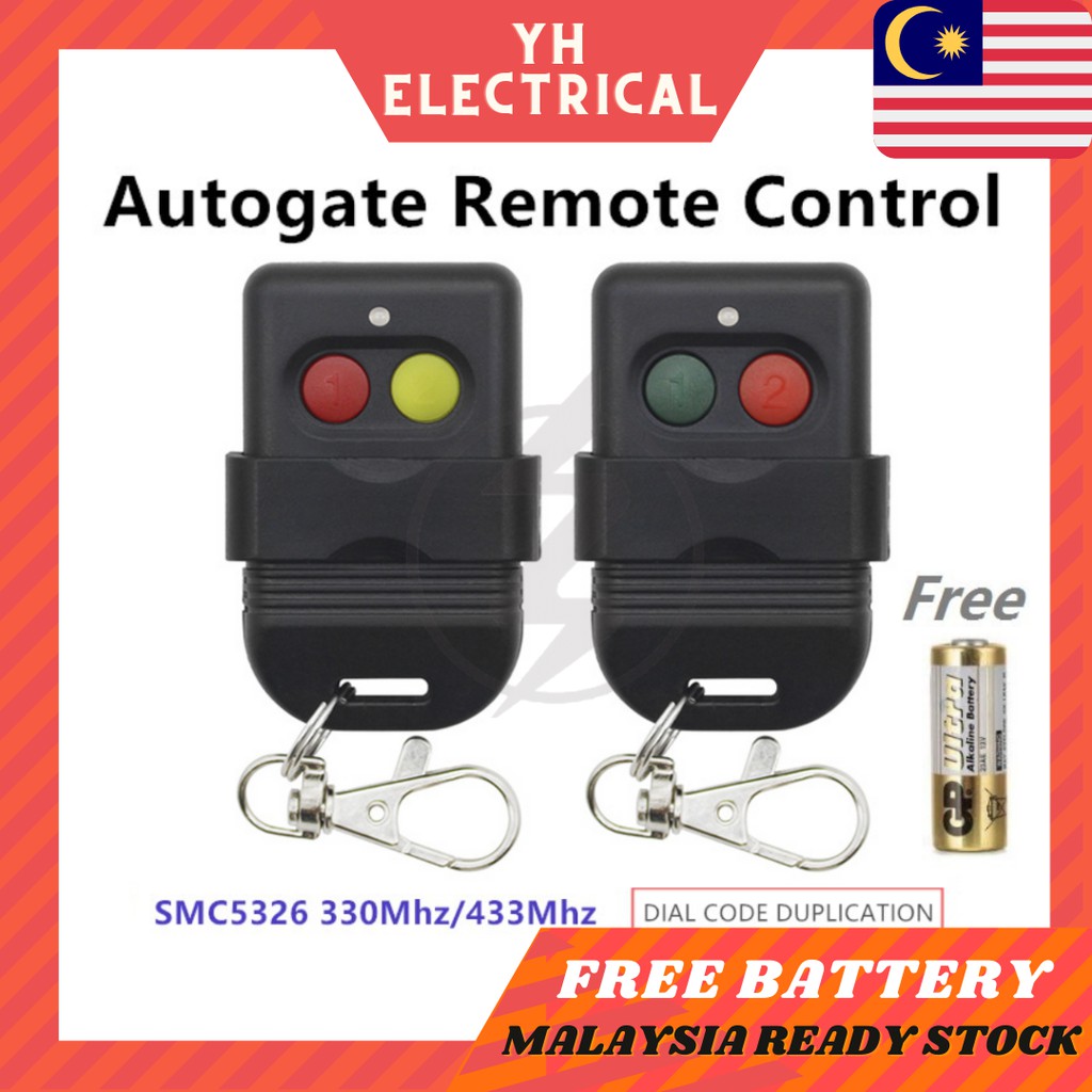 Autogate Door Remote Control SMC5326 330MHz /433MHz Auto Gate Wireless ...
