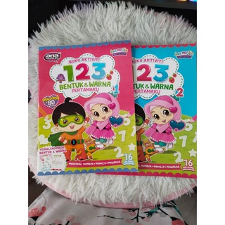 Buku Aktiviti Merwana, Menulis & Membaca [ ABC, Alif Ba Ta, 123 Bentuk ...