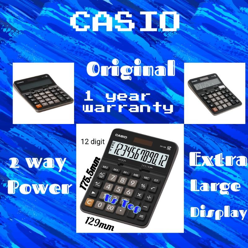 Casio DX-12B-BK Calculator | Shopee Malaysia