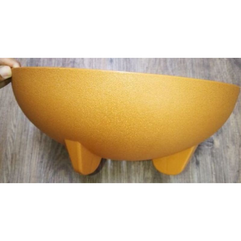 pasu bunga leper besar bulat round flat flower pot 33cm x 15cm indoor ...