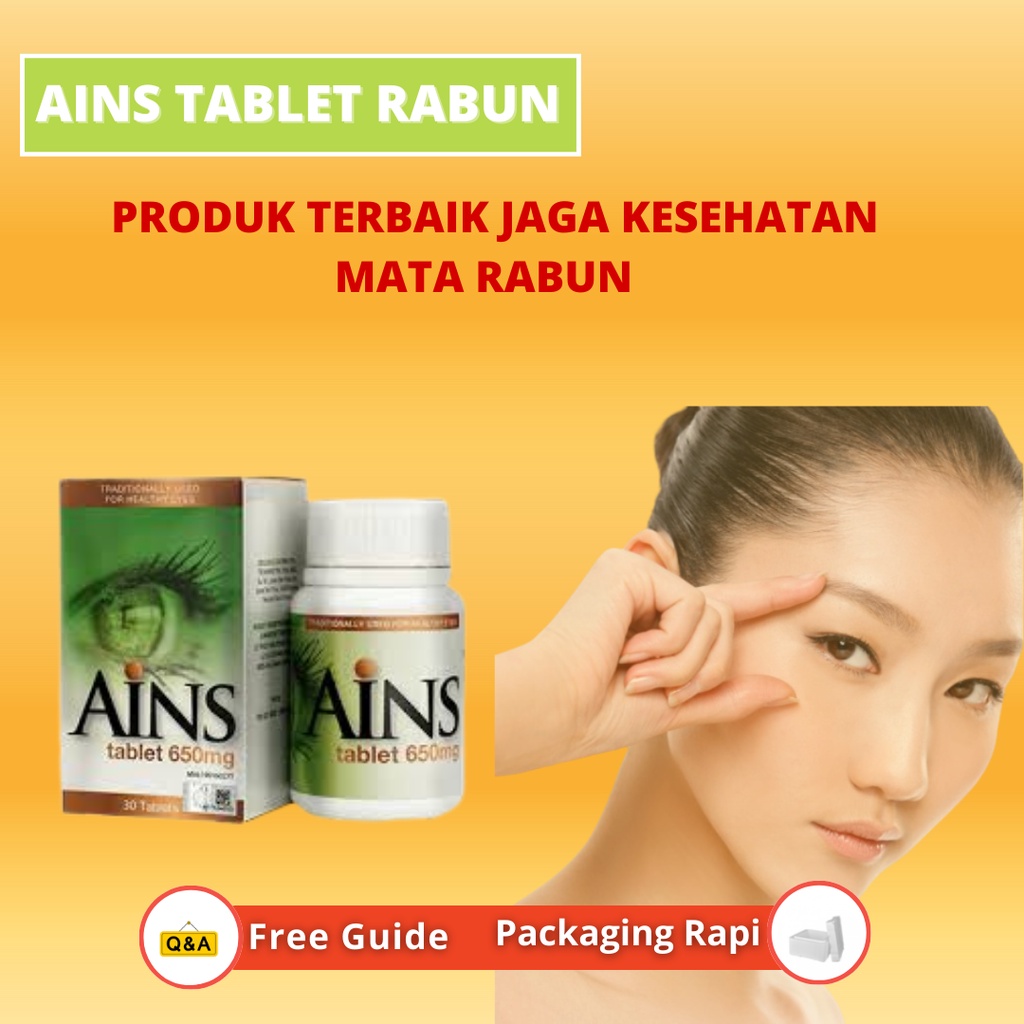 AINS TABLET PERAWATAN MATA DAN PENYEBUHAN MATA SILAU, RABUN , KATARAK ...