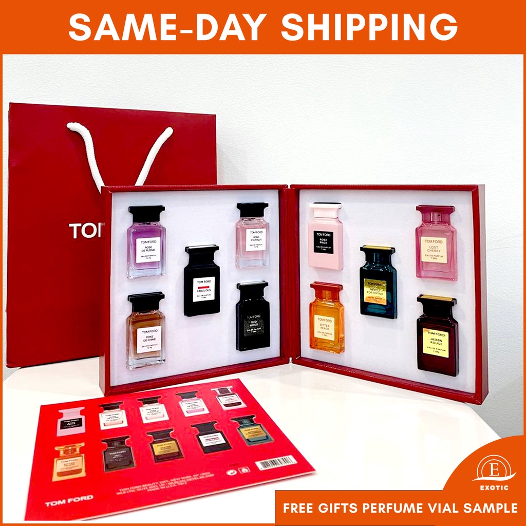 TOM FORD 10 IN 1 RED BOX GIFT SET EAU DE PARFUM EDP FOR UNISEX | Shopee ...