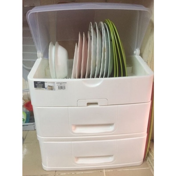 Century Dish Drainer With Drawer/Rack kitchen /Rak pinggan plastik ...